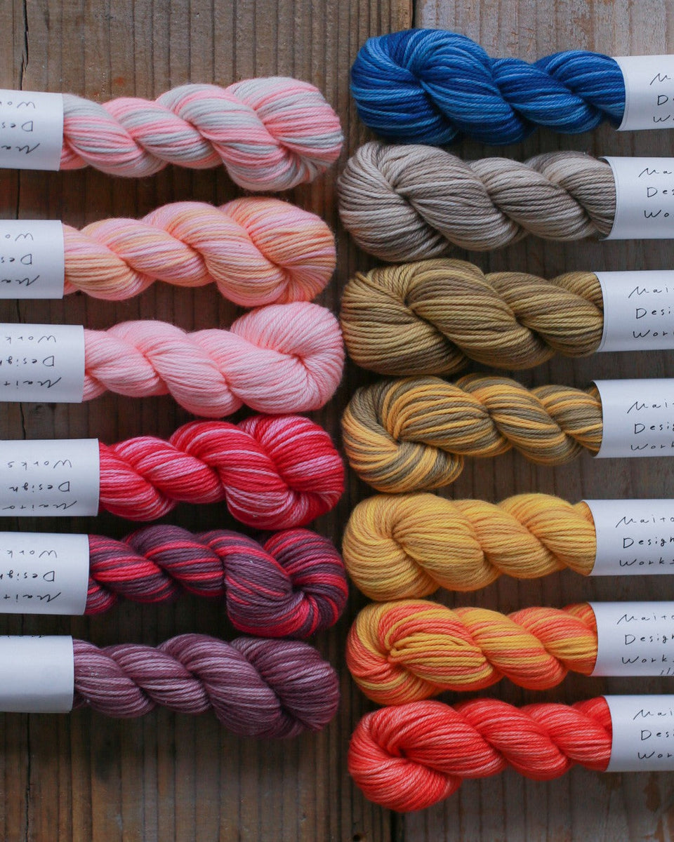 Natural dyed Sashiko Thread | Two-tone | – Maito Design Works ...